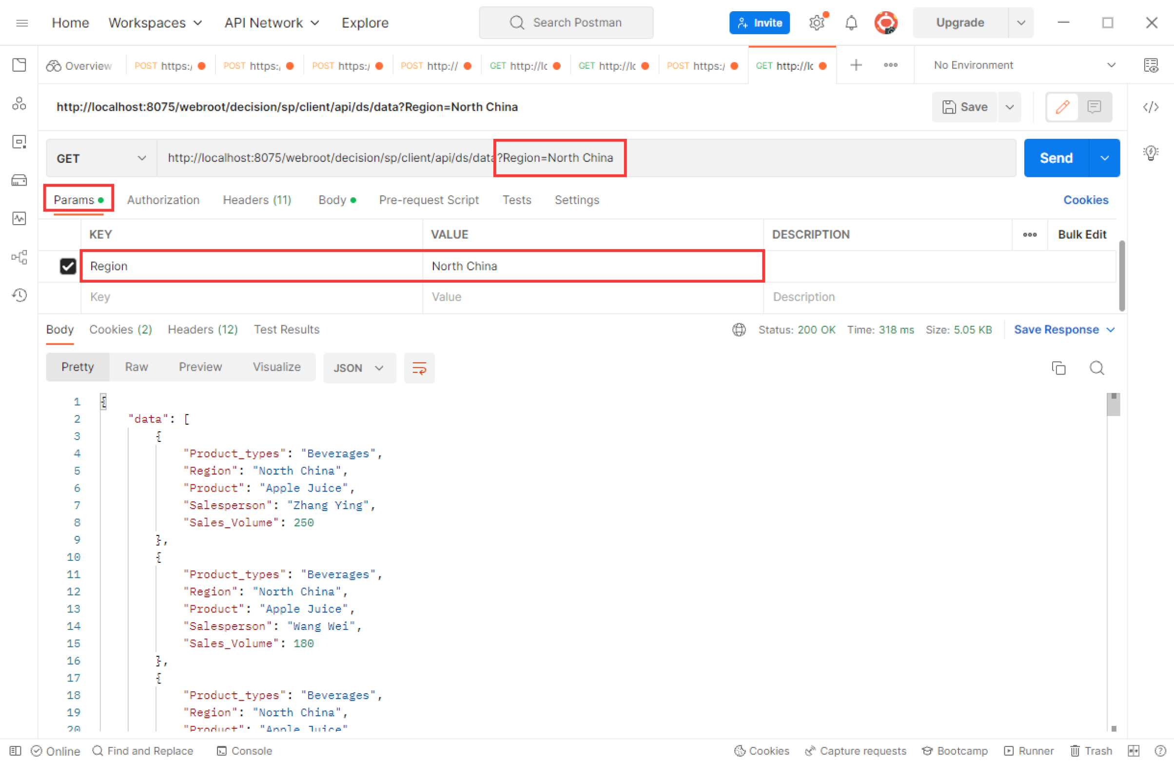 Example Of Calling Open Platform Api Finereport Help Document 3845