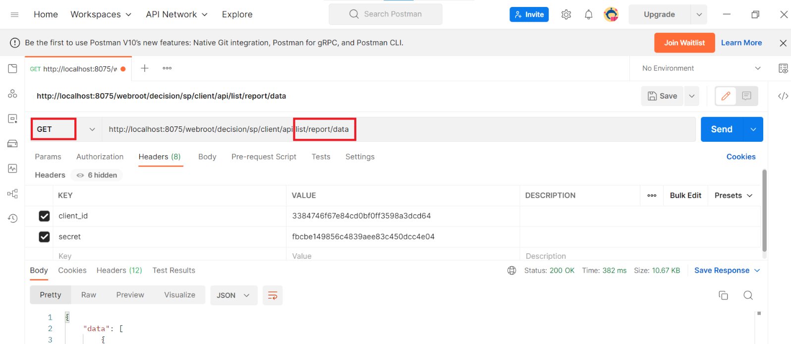 Example of Calling Open Platform API-FineReport Help Document