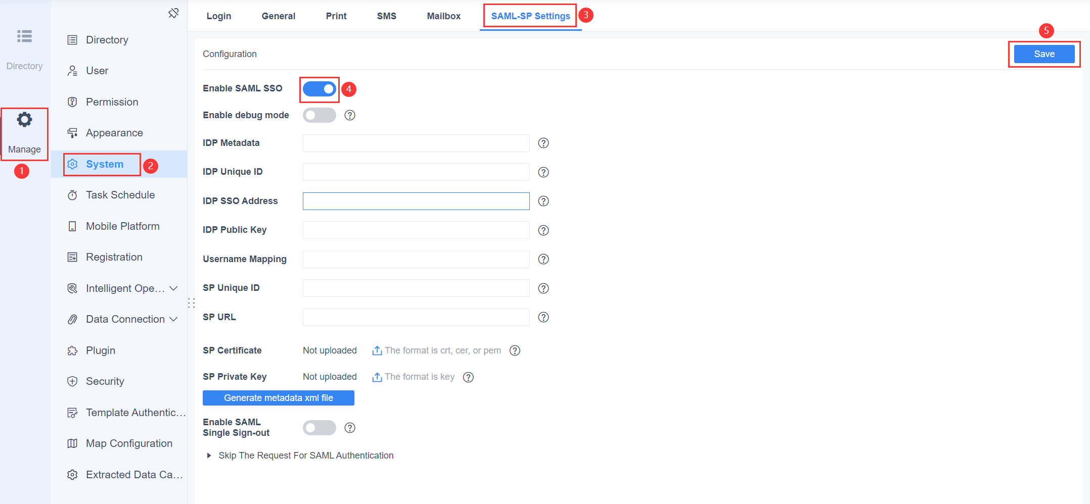 SAML Single Sign-on Plugin-FineReport Help Document
