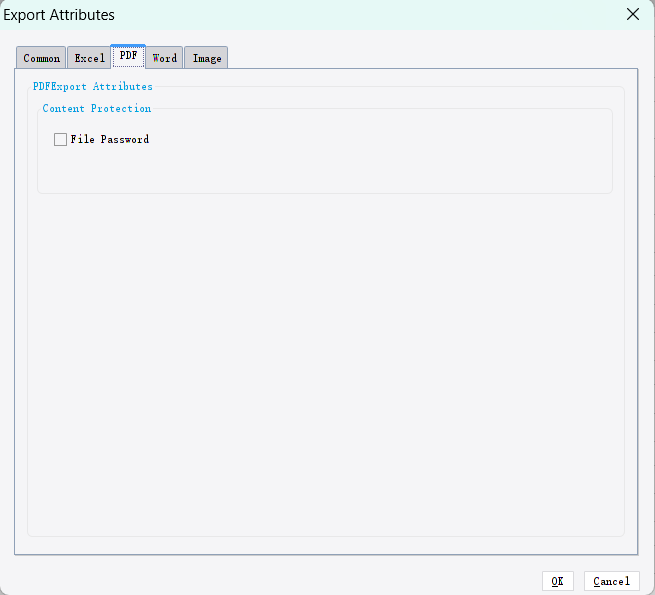 PDF Export Password Attribute-FineReport Help Document