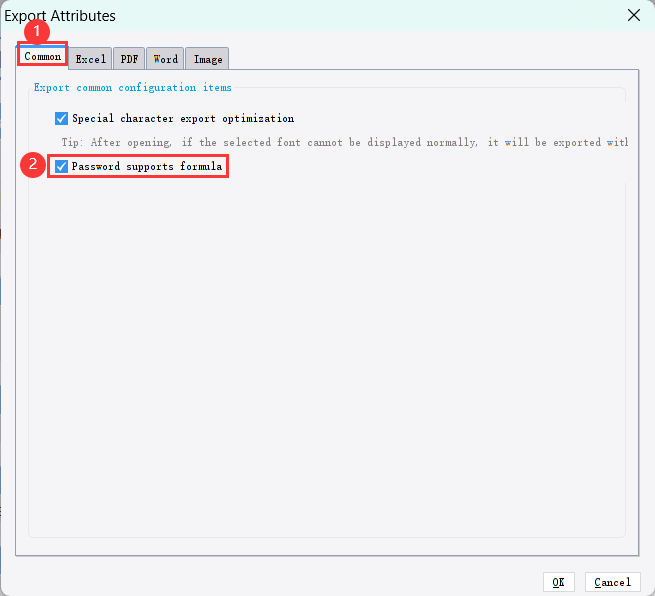 Password Attributes of Exporting PDF-FineReport Help Document