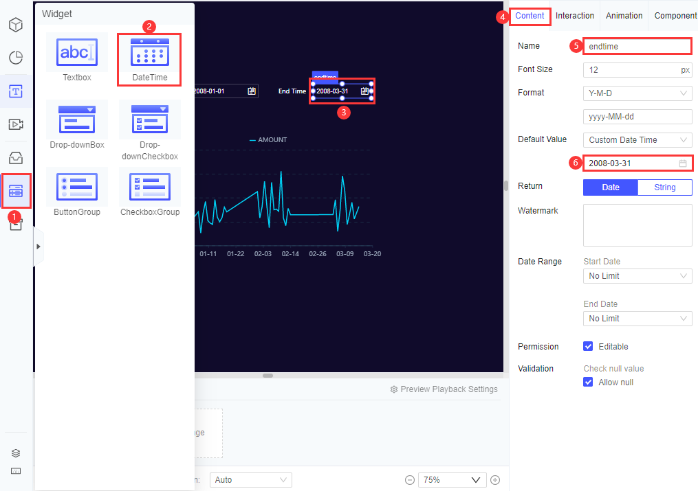 FVS Date Time Widget-FineReport Help Document
