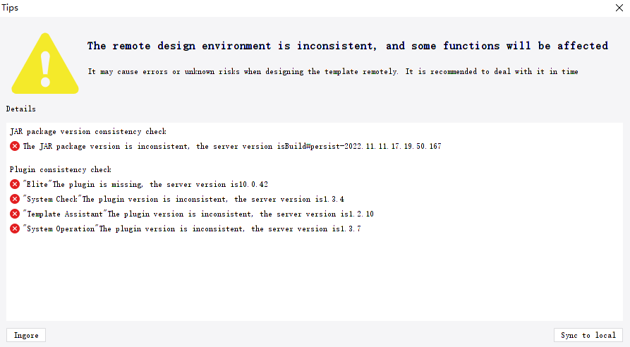 Common Problems Due to JAR Package Mismatch-FineReport Help Document