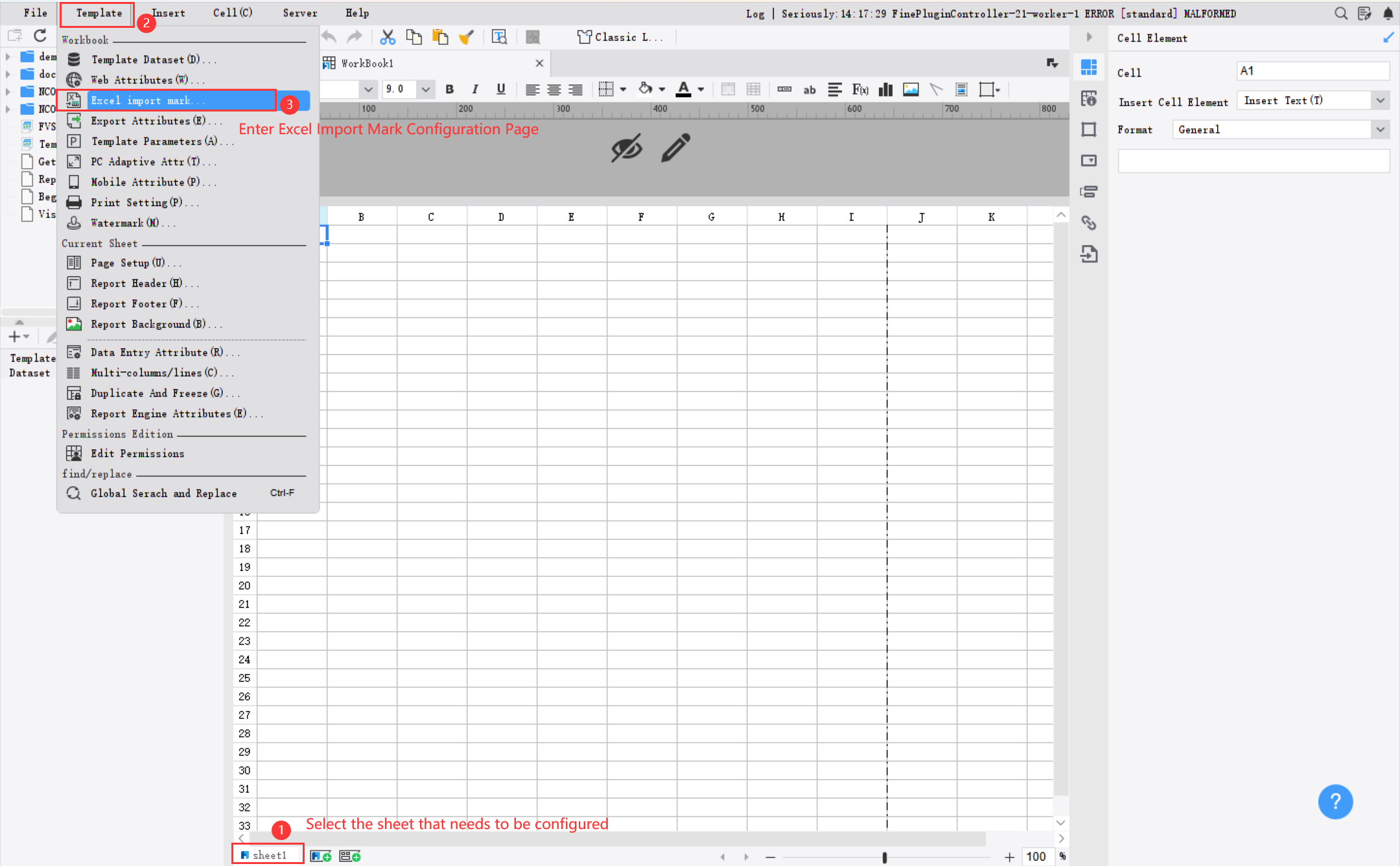 Excel Import Mark-FineReport Help Document