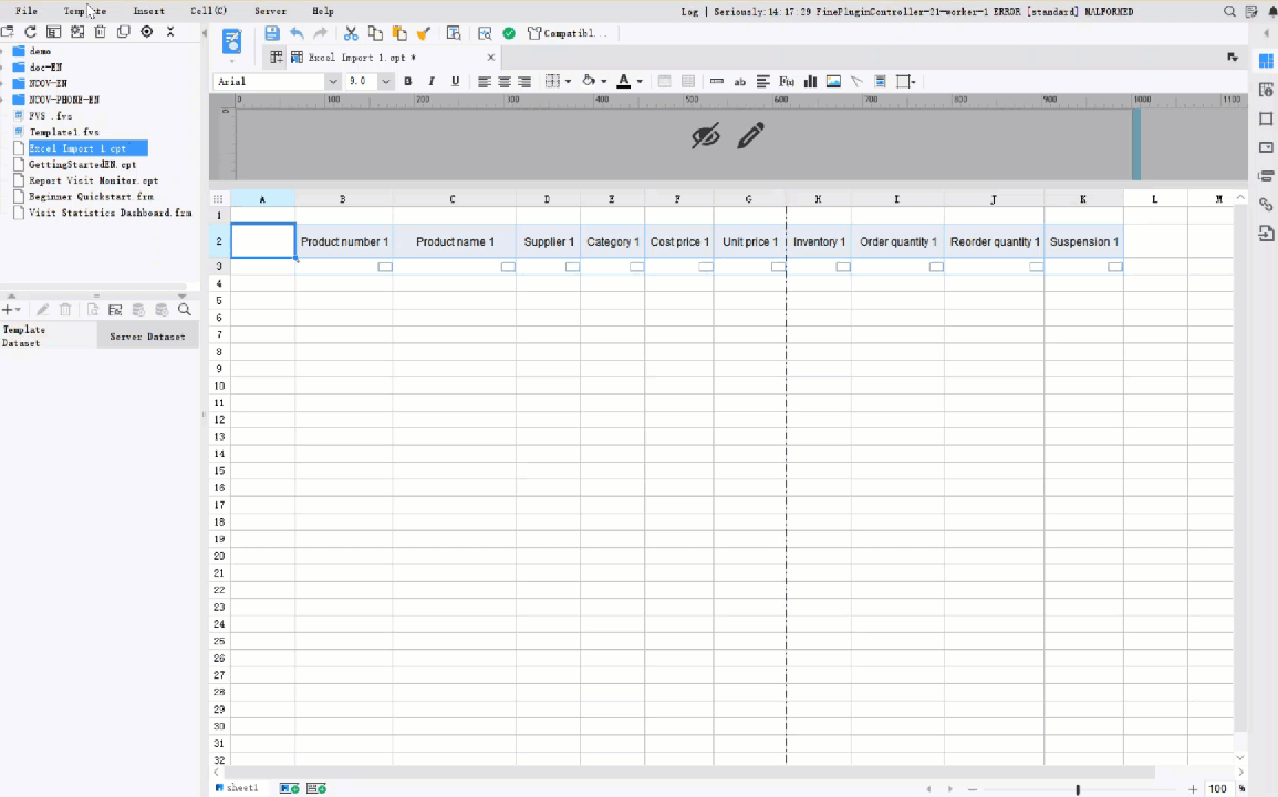 Excel Import Mark-FineReport Help Document