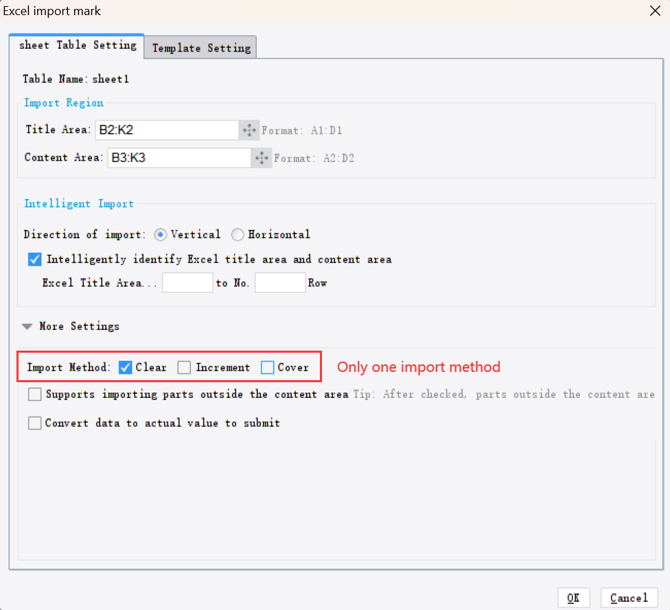 Excel Import Mark-FineReport Help Document