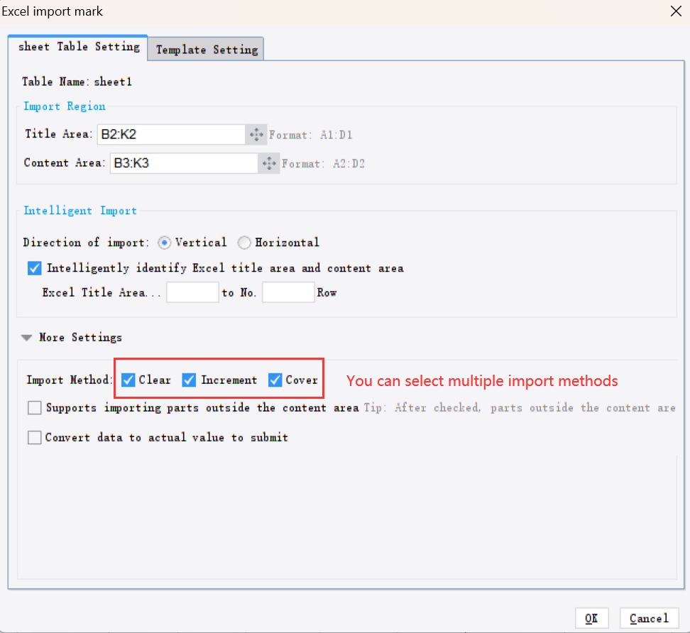 Excel Import Mark-FineReport Help Document