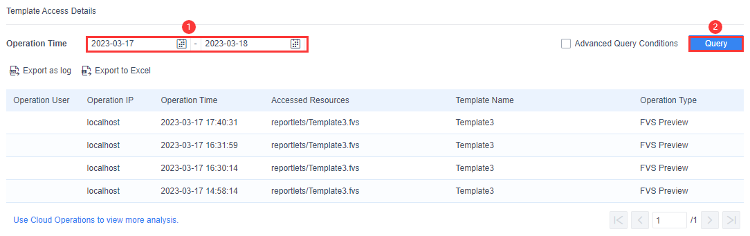 Platform Log-FineReport Help Document