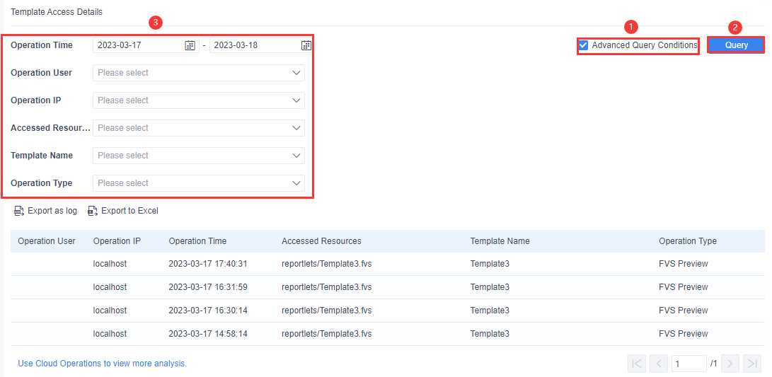 Platform Log-FineReport Help Document