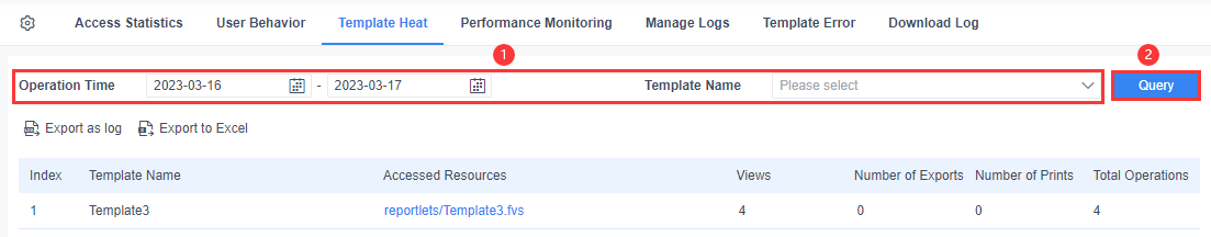 Platform Log-FineReport Help Document