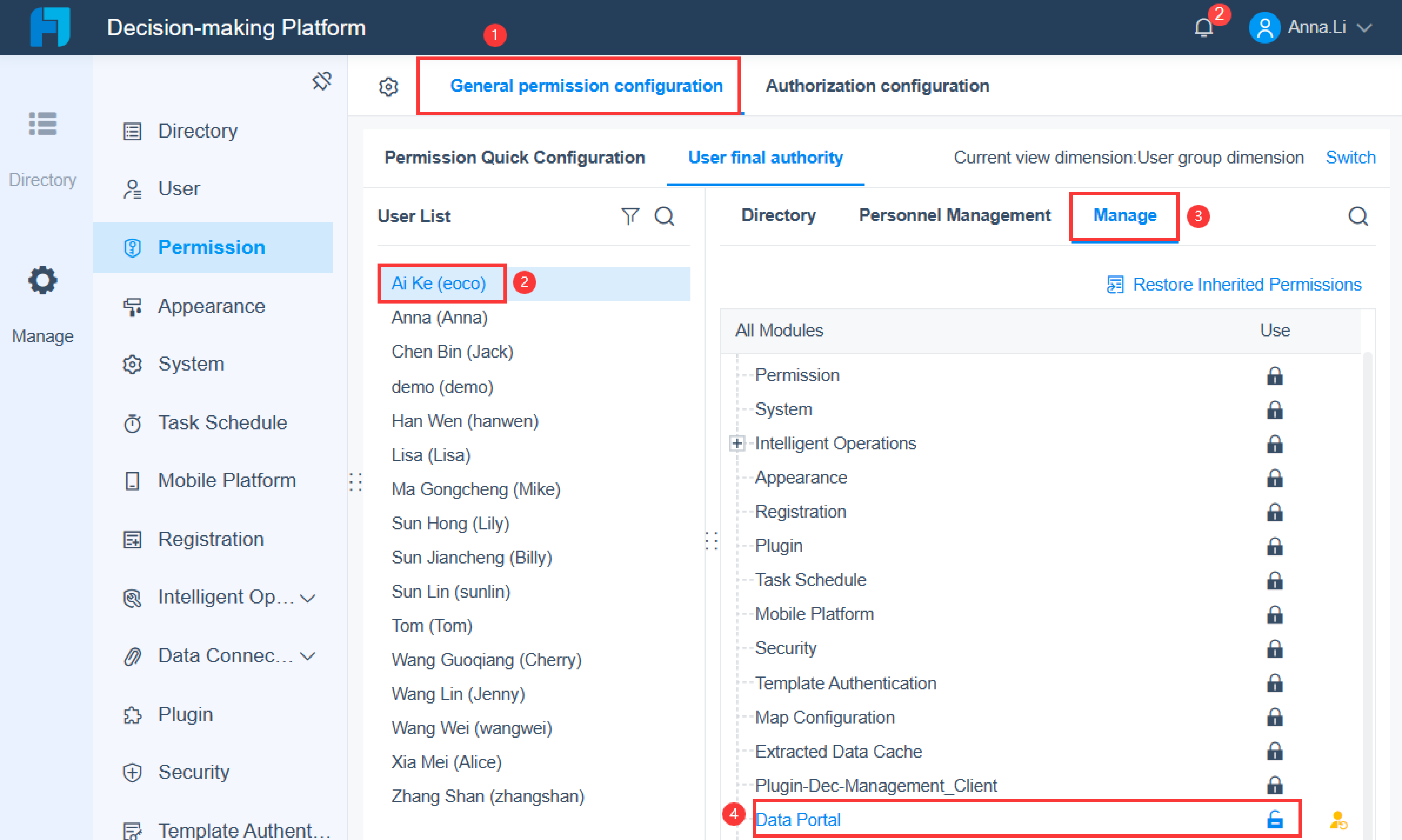 Managing Data Portal-FineReport Help Document