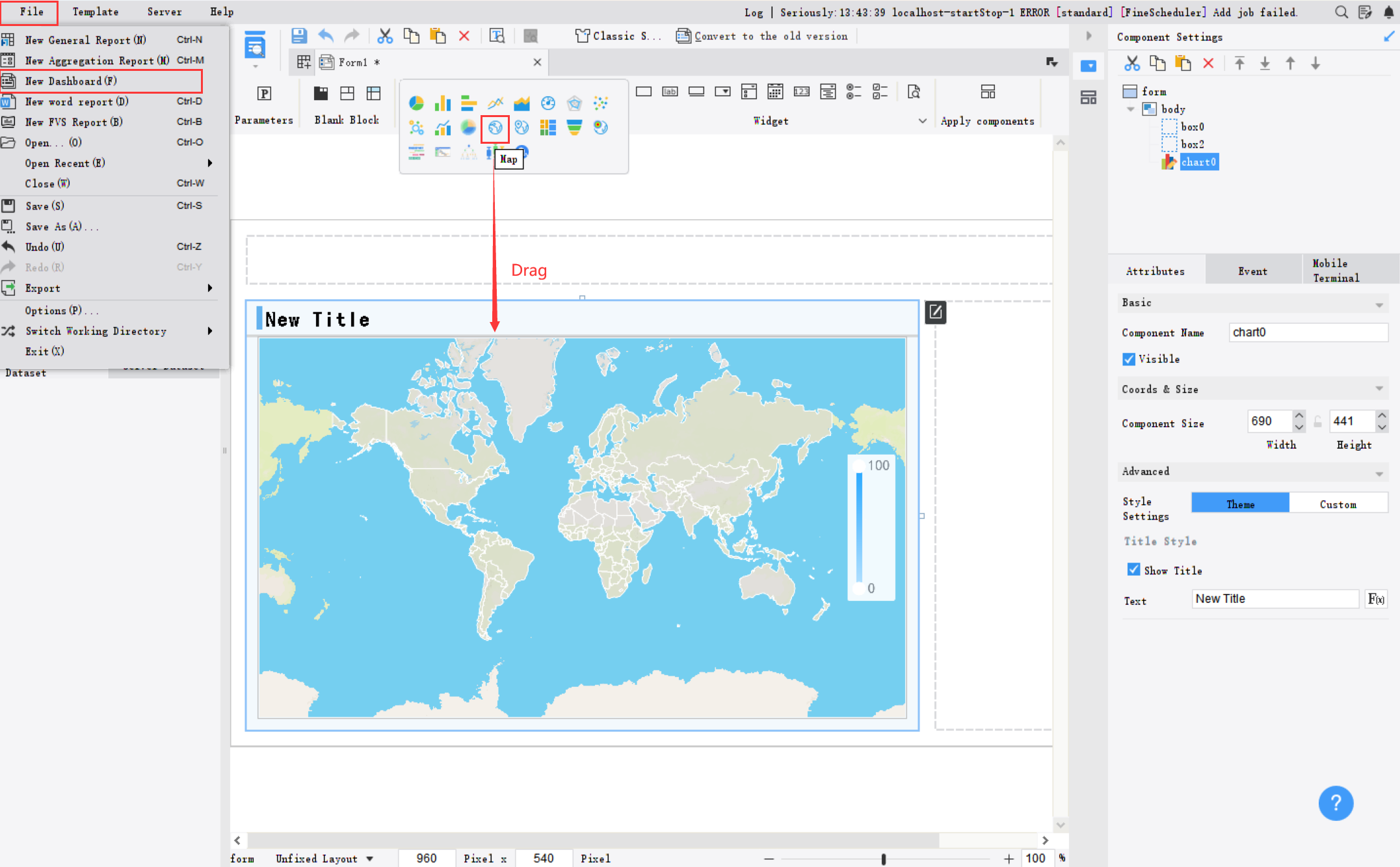 Map Custom GIS Layer Max Zoom Level-FineReport Help Document