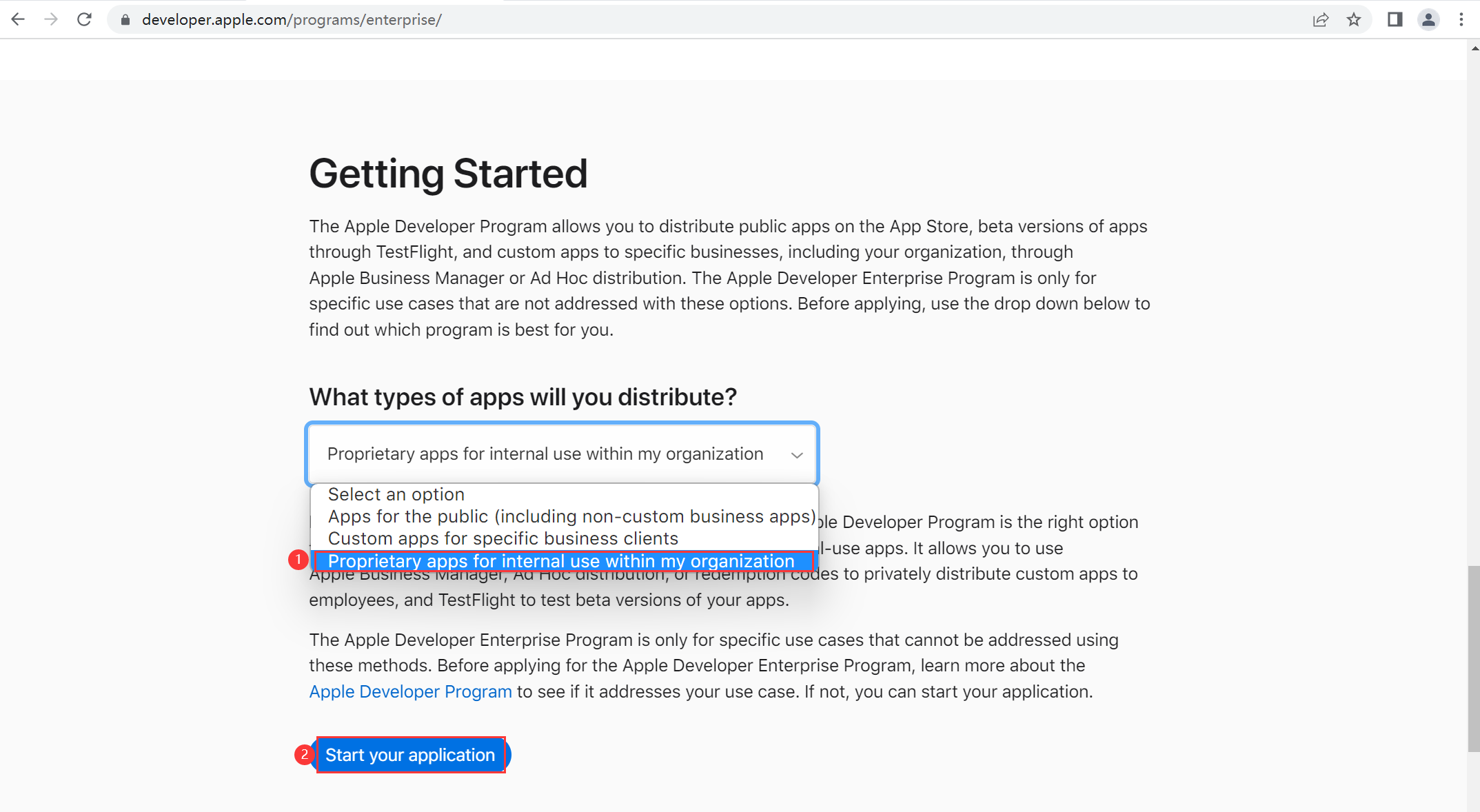 Applying for iOS Enterprise Developer Account-FineReport Help Document