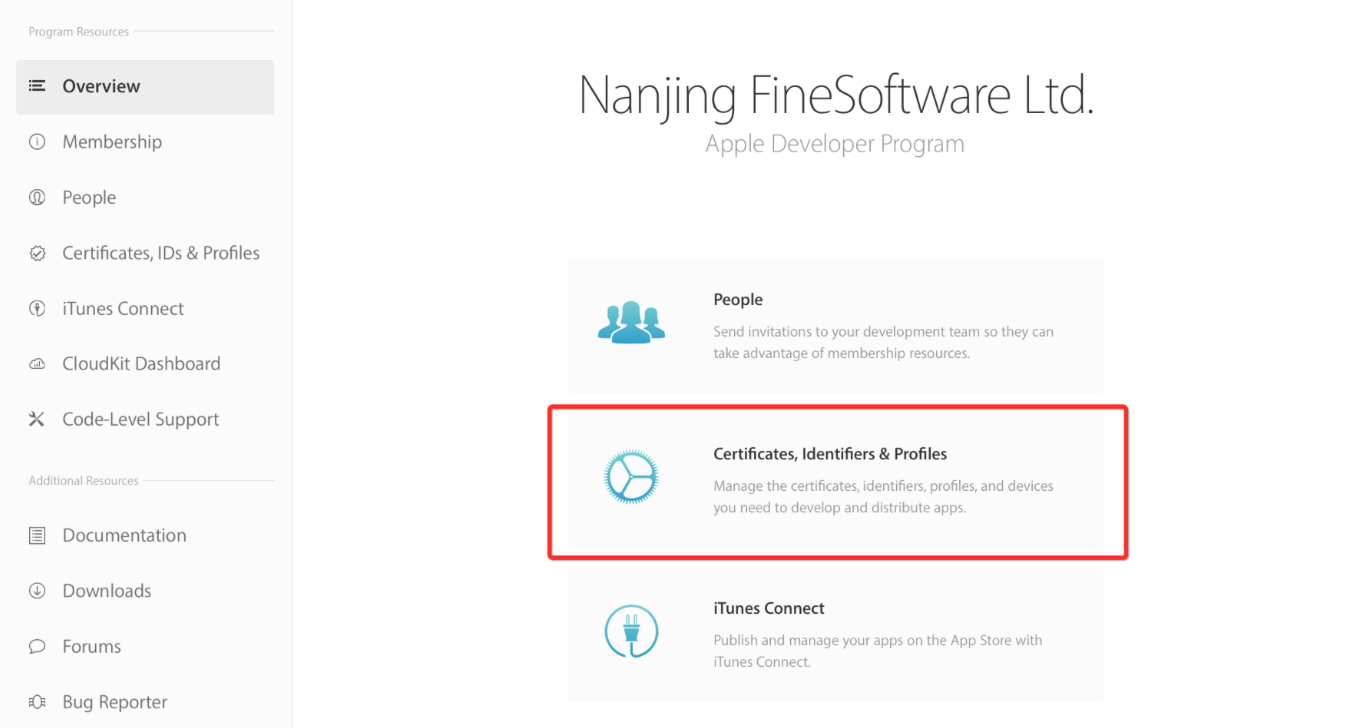 Applying for iOS Enterprise Developer Account-FineReport Help Document