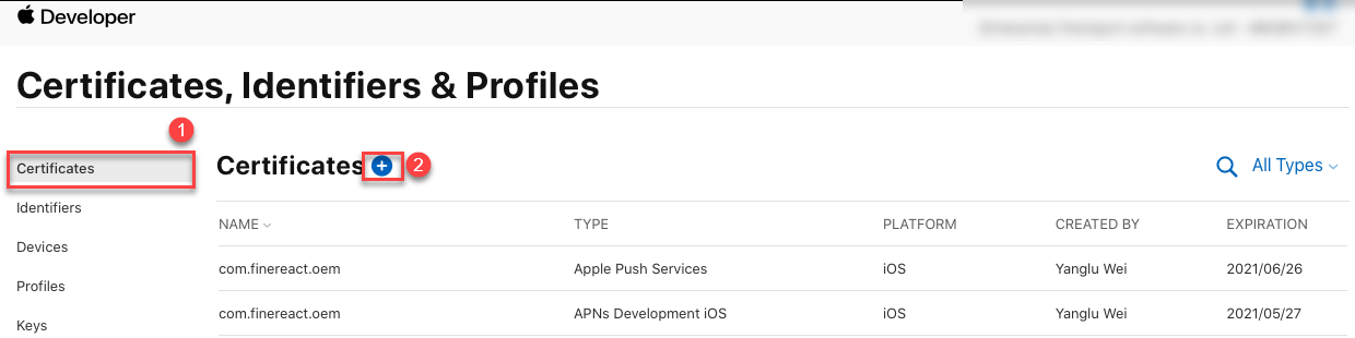 Obtaining an iOS Certificate-FineReport Help Document