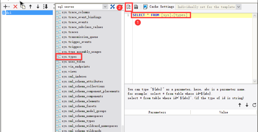 Database Query-FineReport Help Document