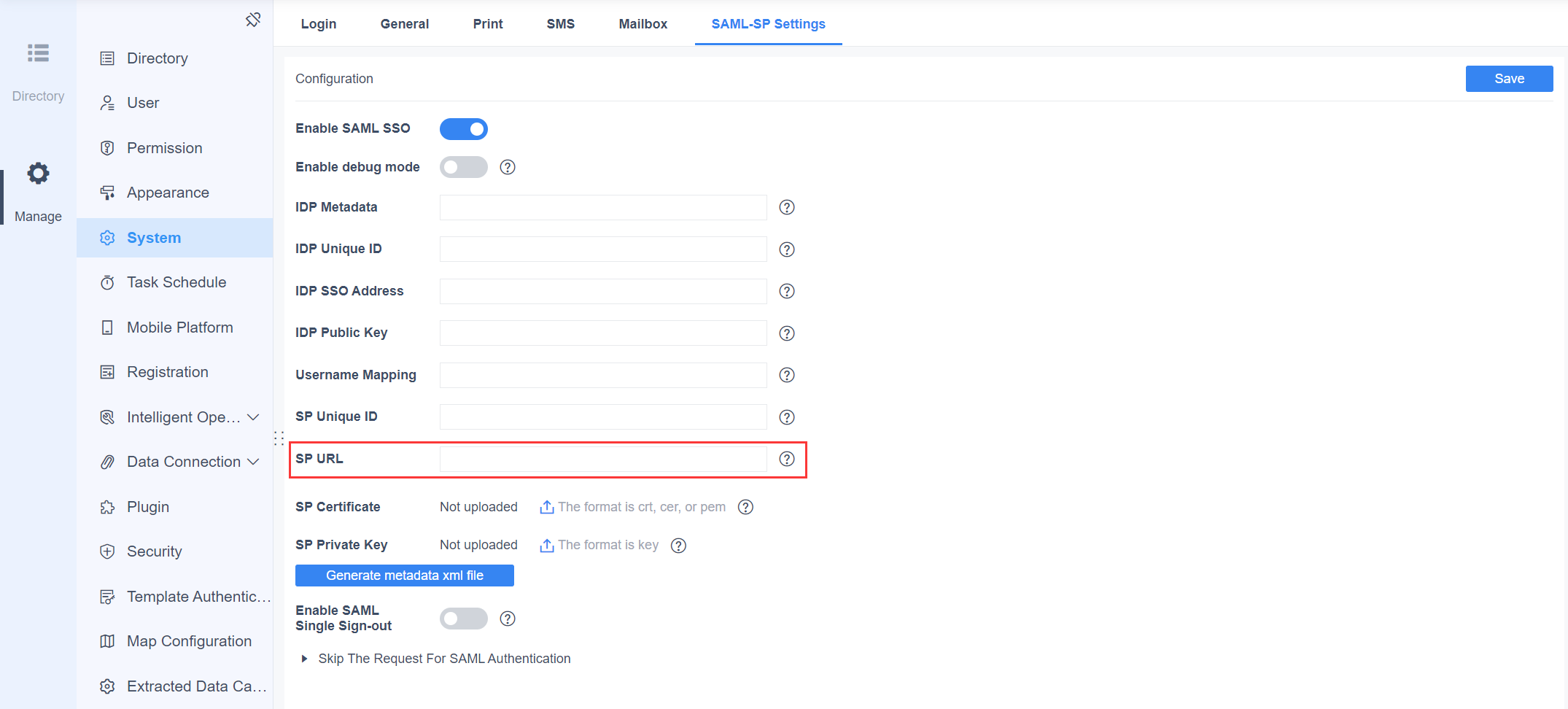 SAML Single Sign-on Plugin-FineReport Help Document