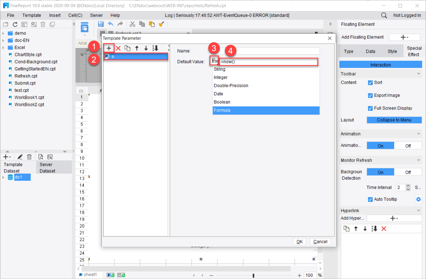 Chart Data Auto Refresh-FineReport Help Document