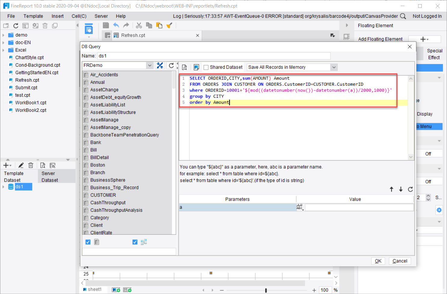 Chart Data Auto Refresh-FineReport Help Document