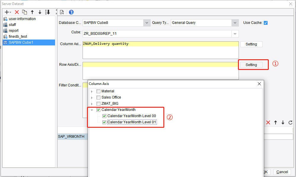 New SAP BW Dataset Plugin-FineReport Help Document