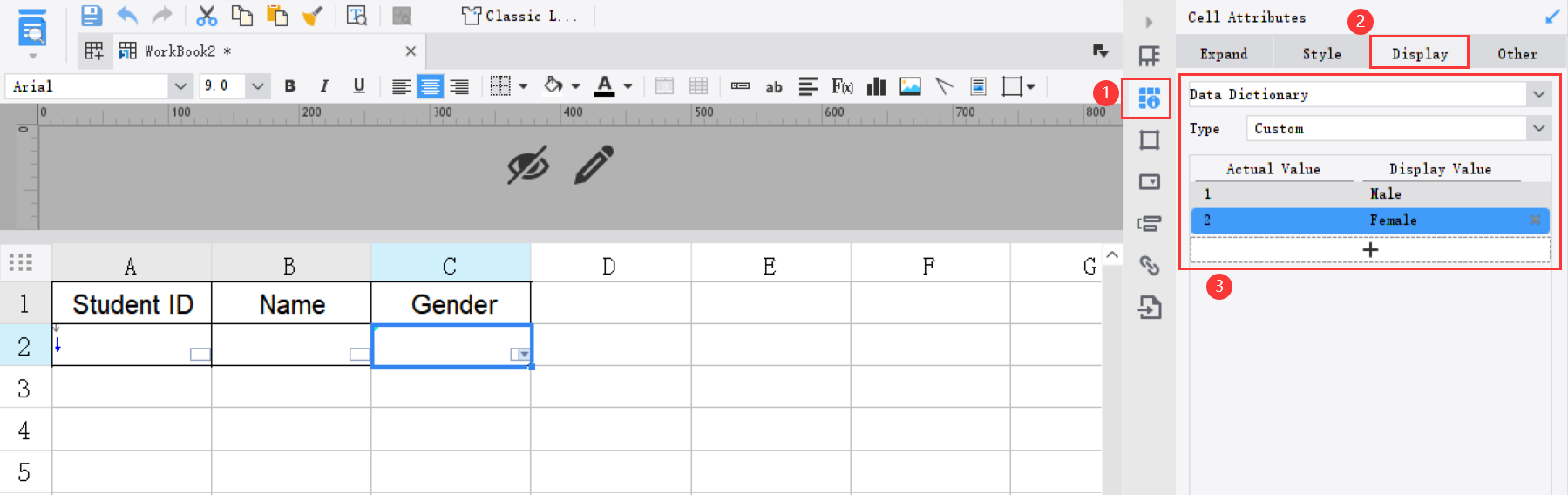 Display Value Conversion During Excel Import-FineReport Help Document