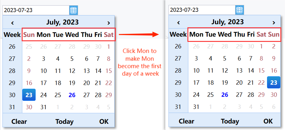 Date Widget-FineReport Help Document