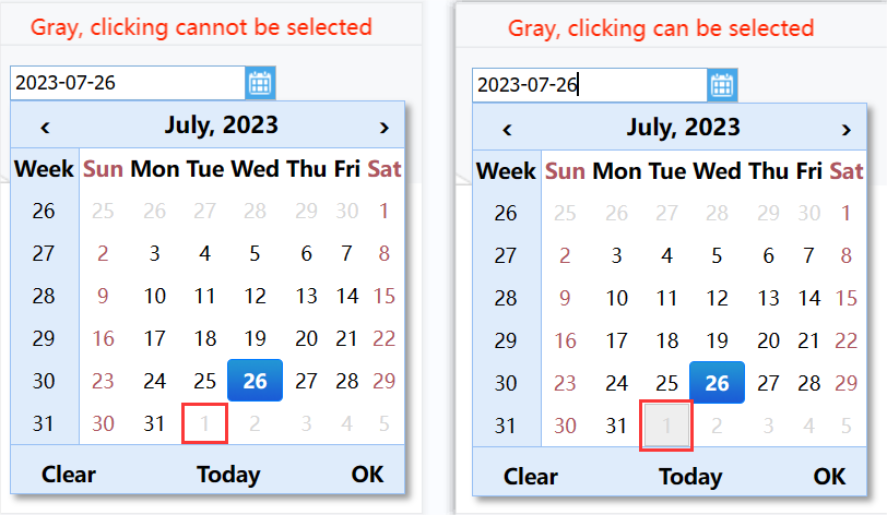 Date Widget-FineReport Help Document