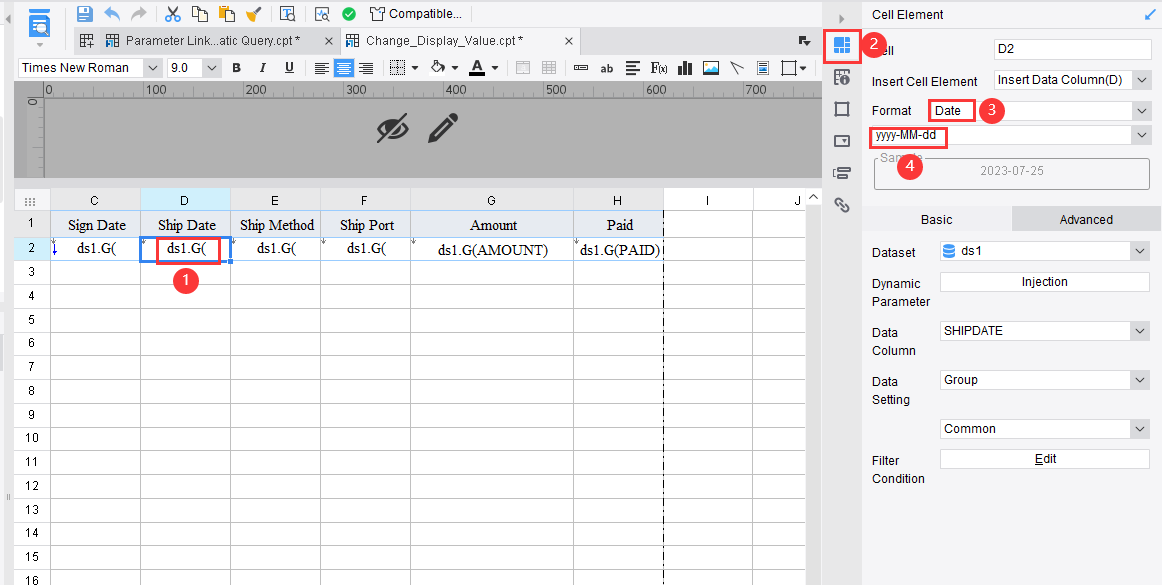 Data Display Format-FineReport Help Document