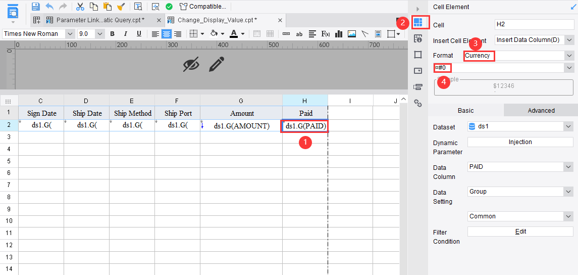 Data Display Format-FineReport Help Document