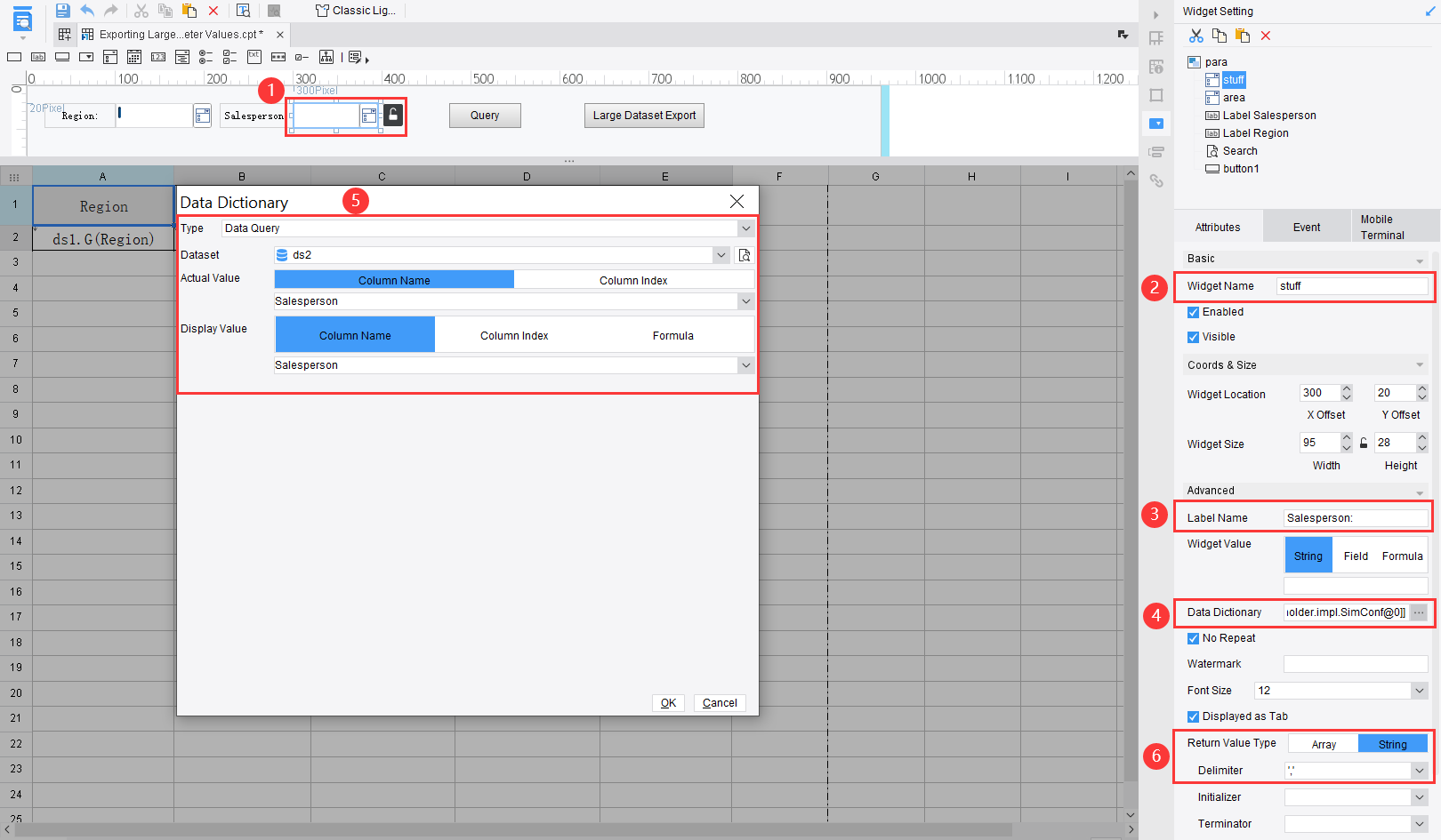JS Large Dataset Export-FineReport Help Document