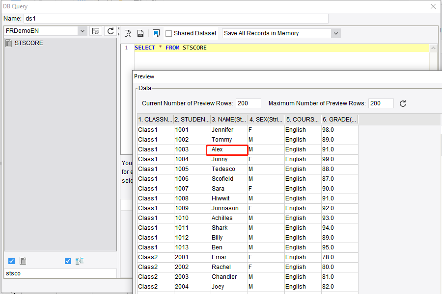 SQL Function-FineReport Help Document