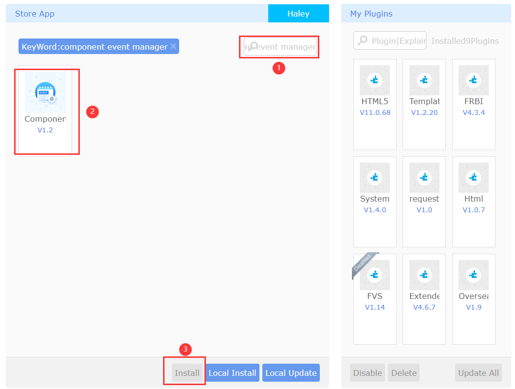 Designer Plugin Management-FineReport Help Document