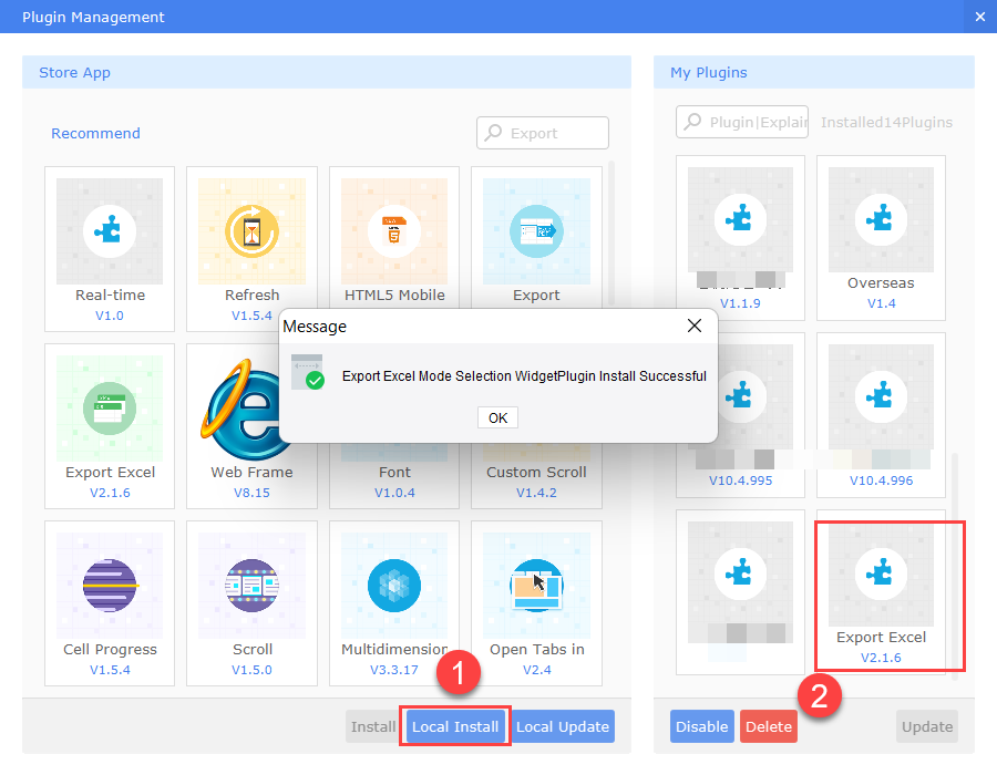Designer Plugin Management-FineReport Help Document