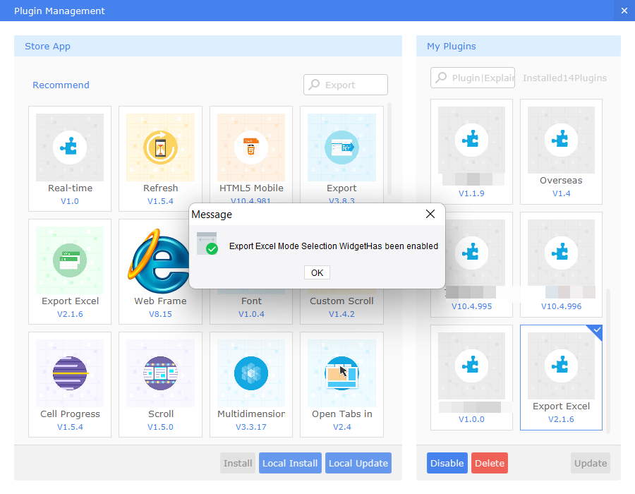 Designer Plugin Management-FineReport Help Document
