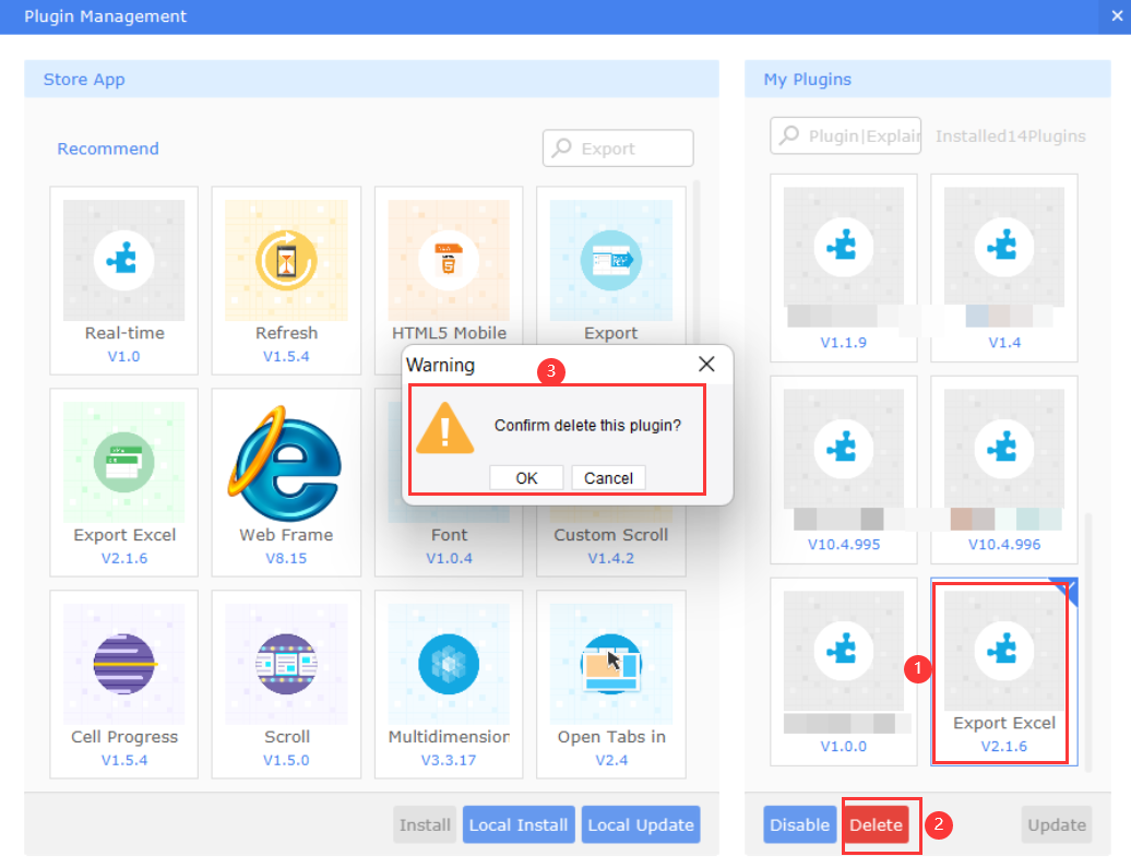 Designer Plugin Management-FineReport Help Document