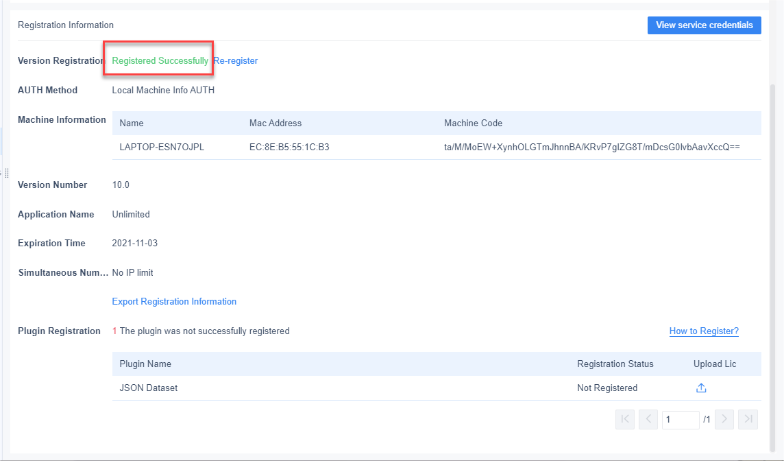 Local Machine Information Authentication-FineReport Help Document