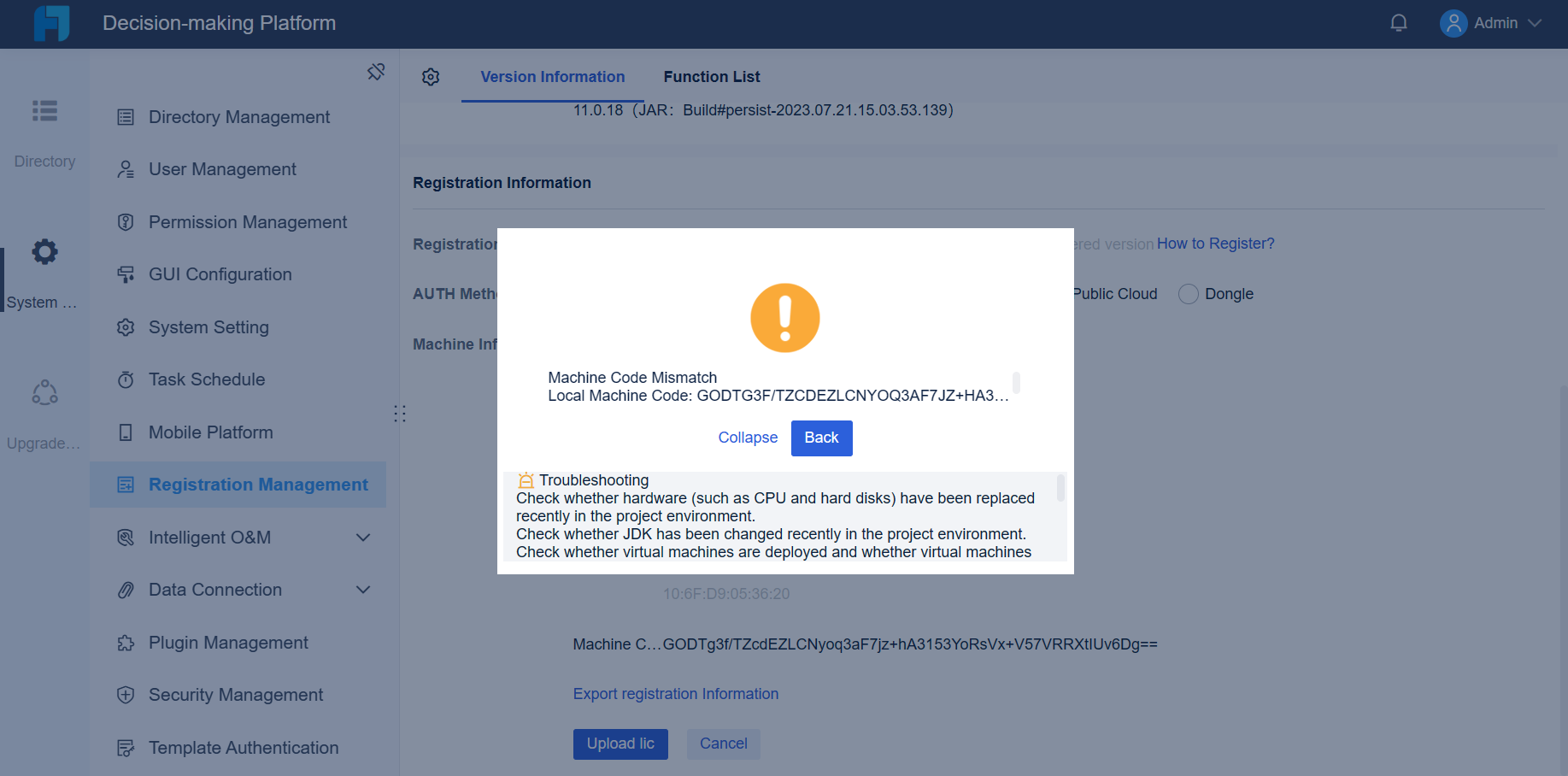 Local Machine Information Authentication-FineReport Help Document