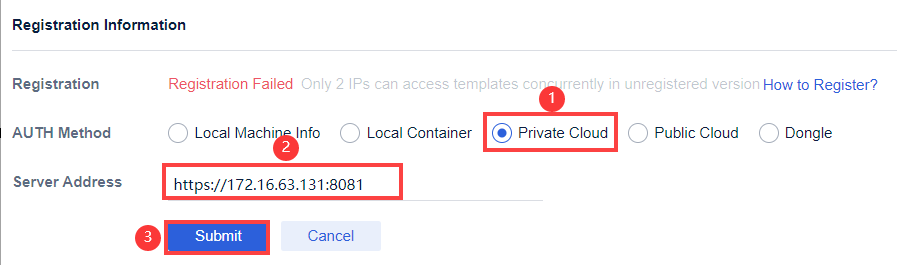 Private Cloud Authentication-FineReport Help Document