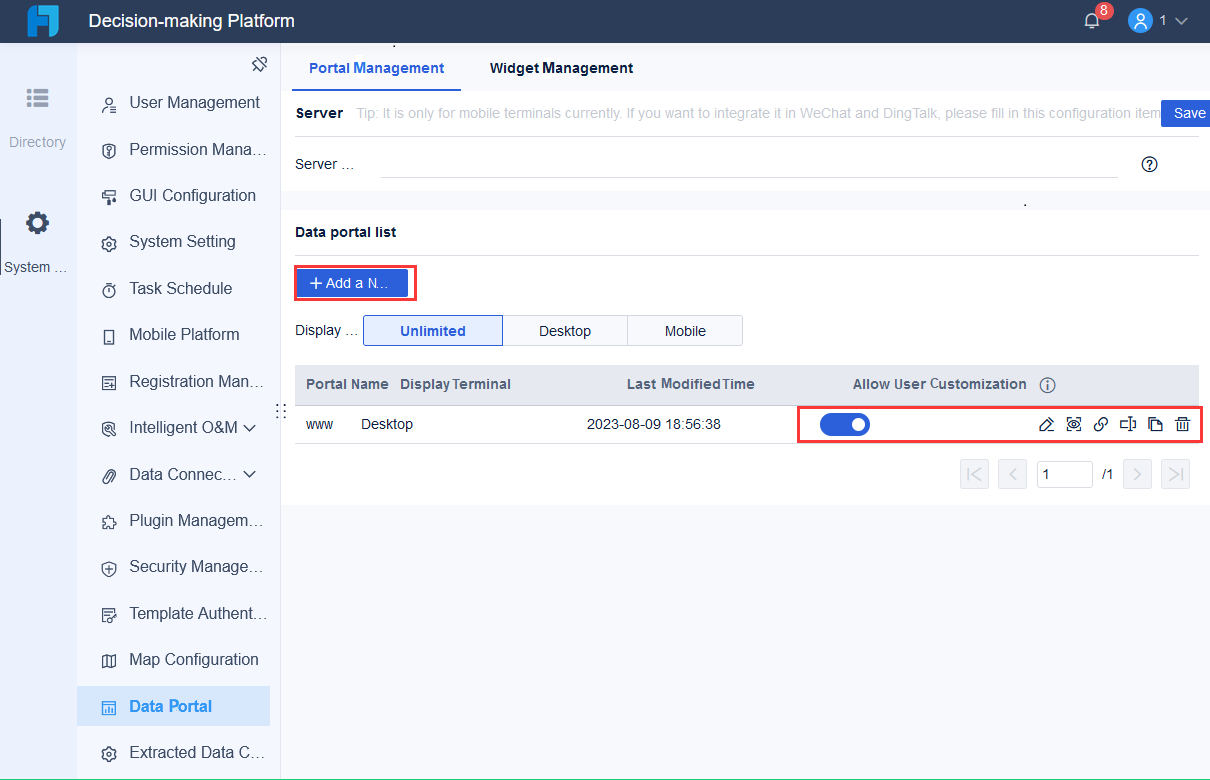 Data Portal Plugin Installation-FineReport Help Document