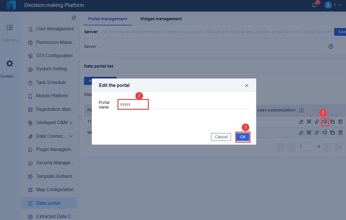 Data Portal Plugin Installation-FineReport Help Document