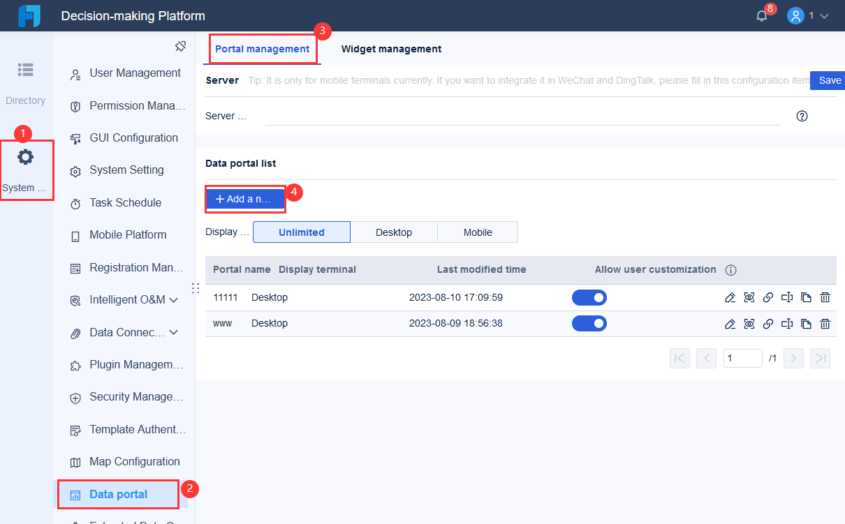 My Message Component-FineReport Help Document