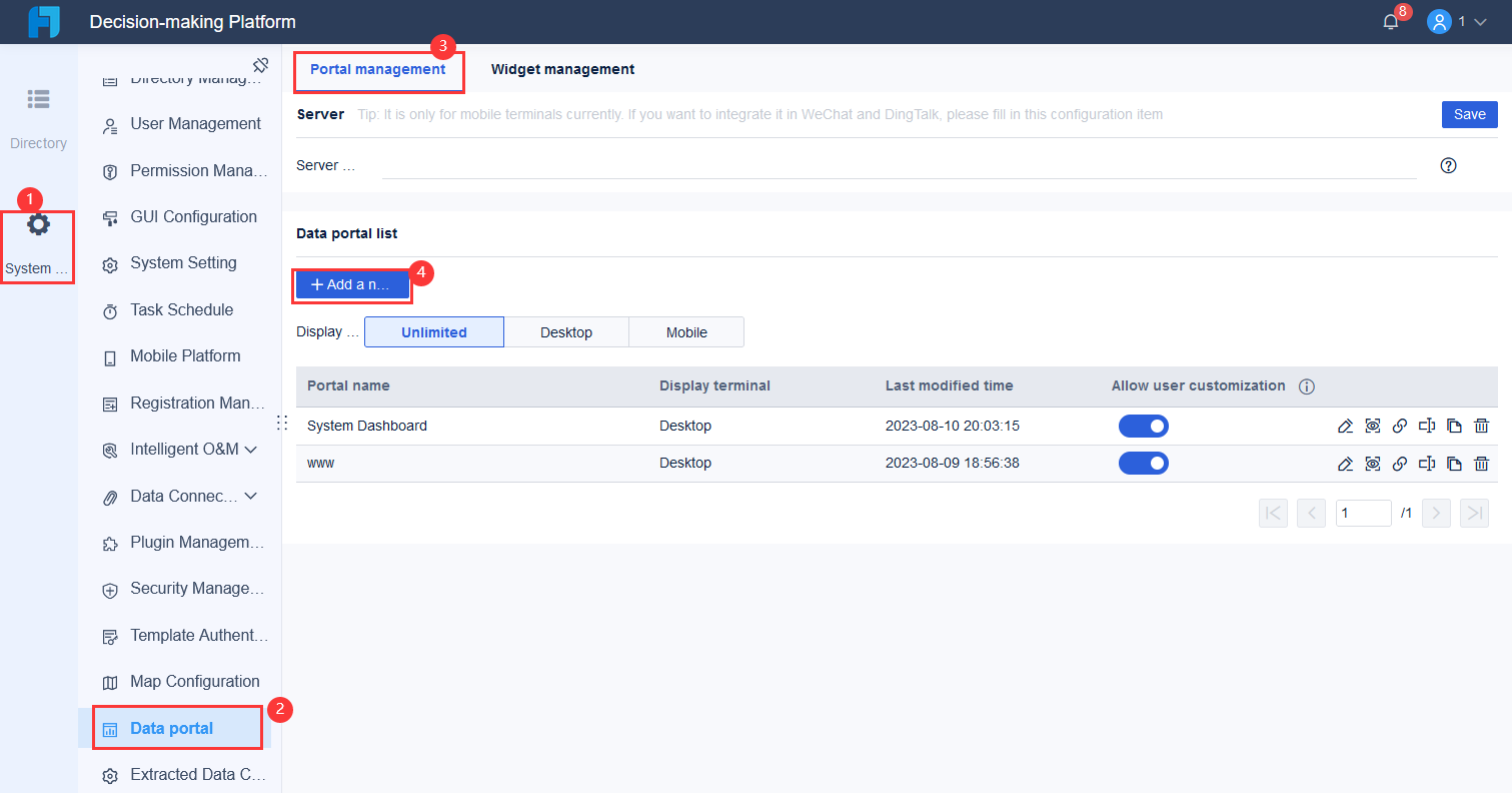 Tab Component-FineReport Help Document