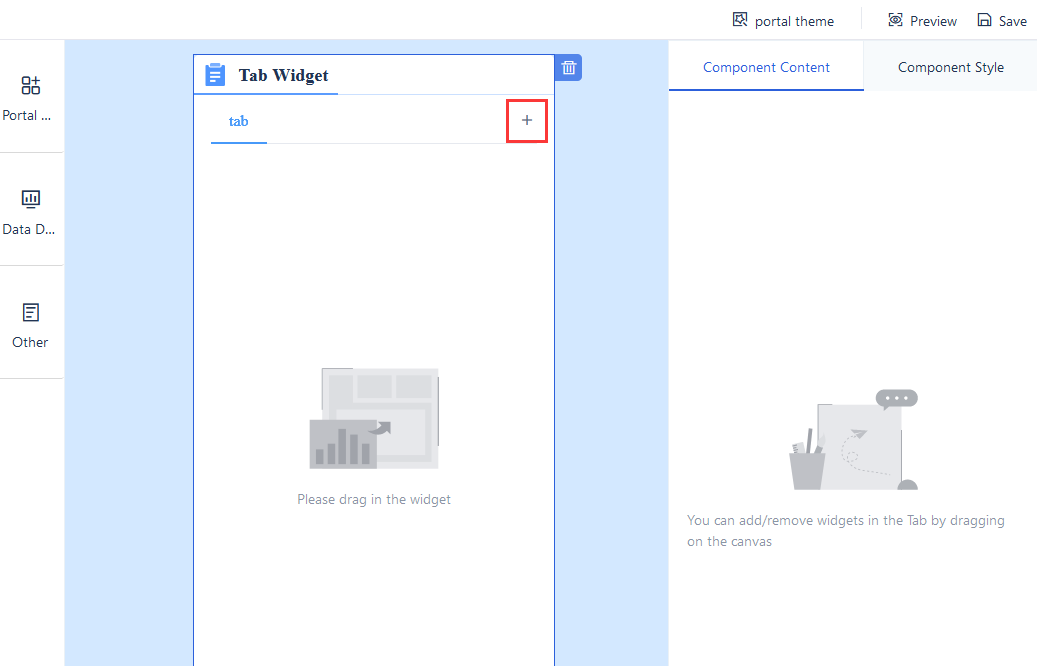 Tab Component-FineReport Help Document