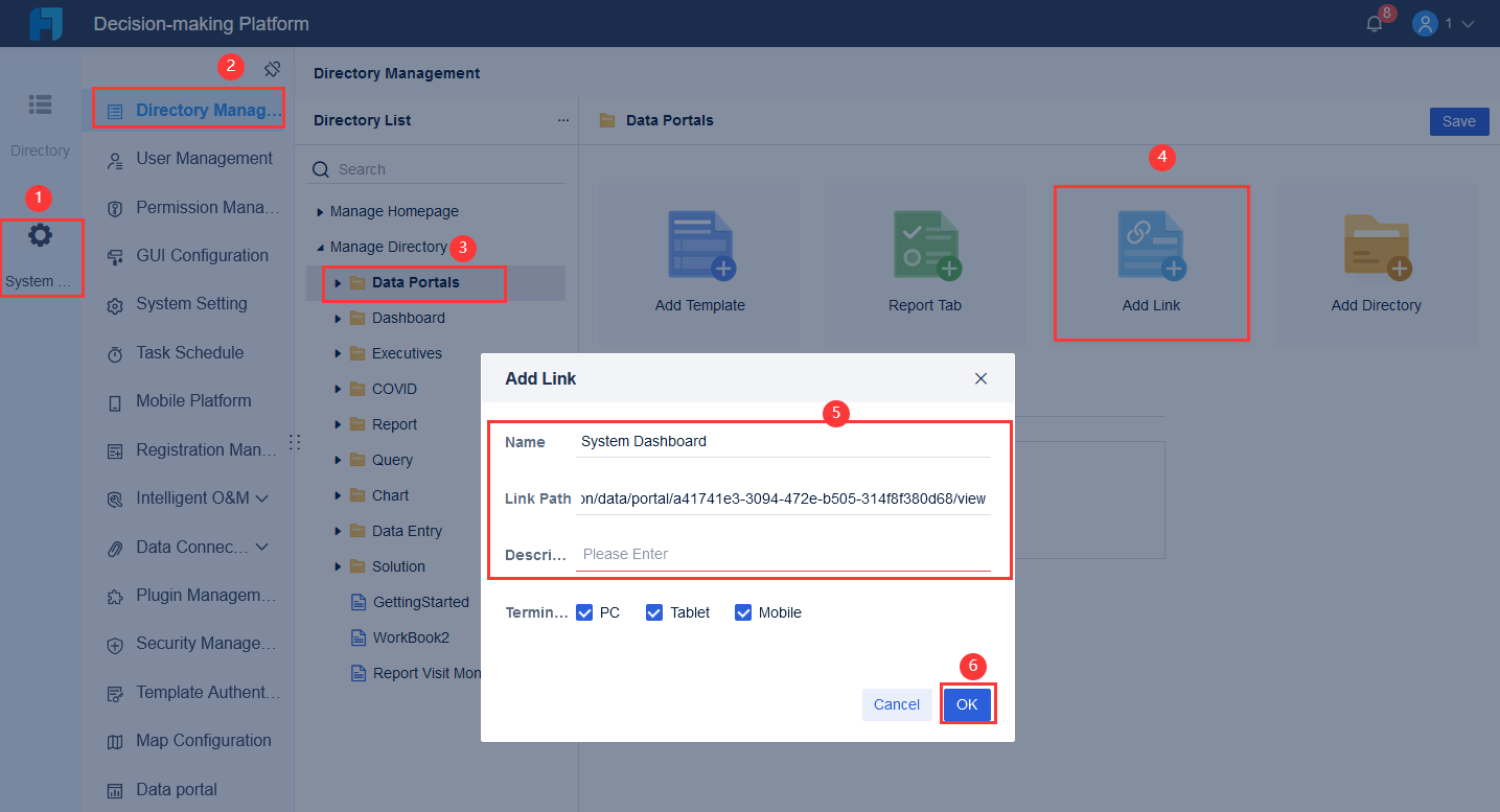 Viewing and Using Data Portal-FineReport Help Document