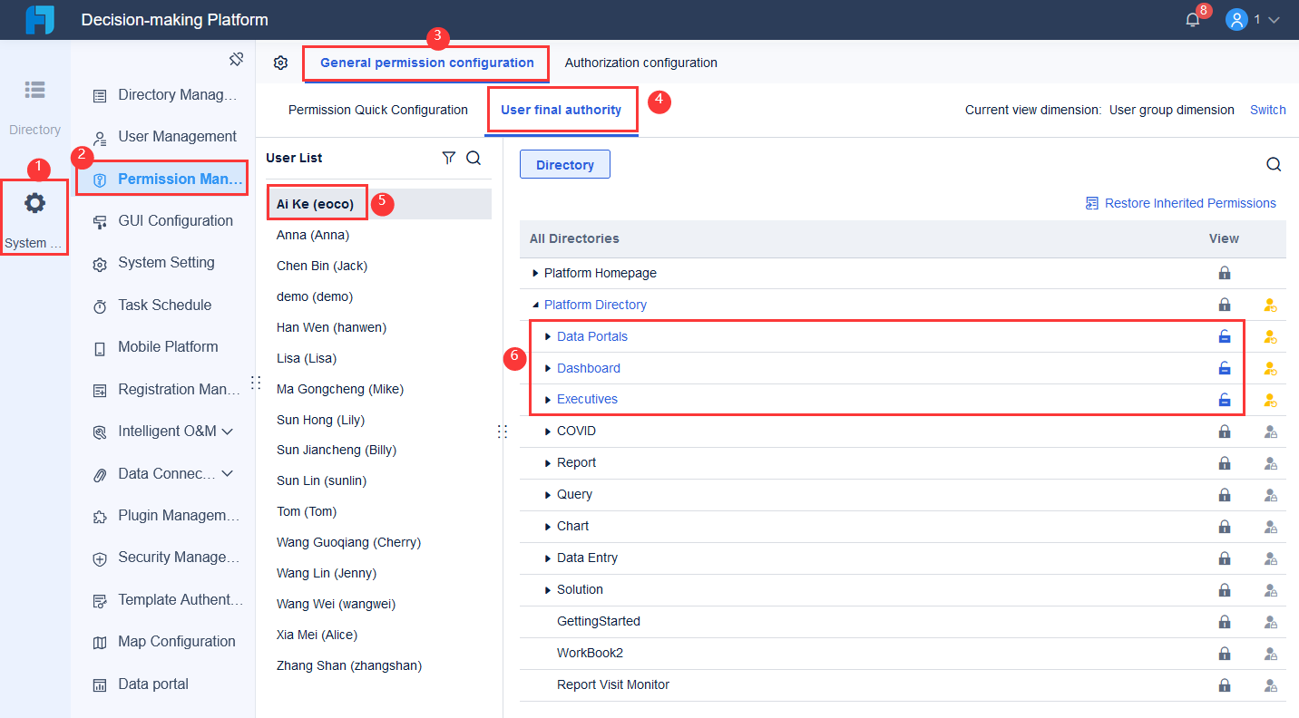 Viewing and Using Data Portal-FineReport Help Document