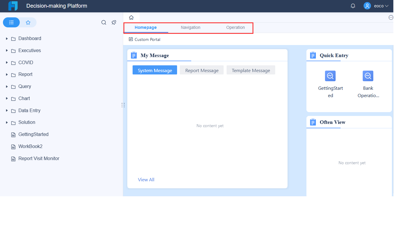 Viewing and Using Data Portal-FineReport Help Document