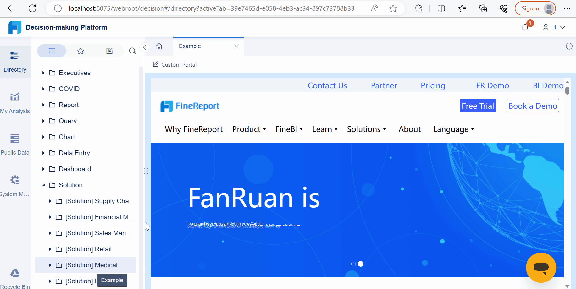 Web Component-FineReport Help Document