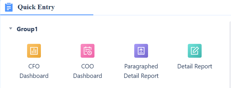 Quick Entry Component-FineReport Help Document