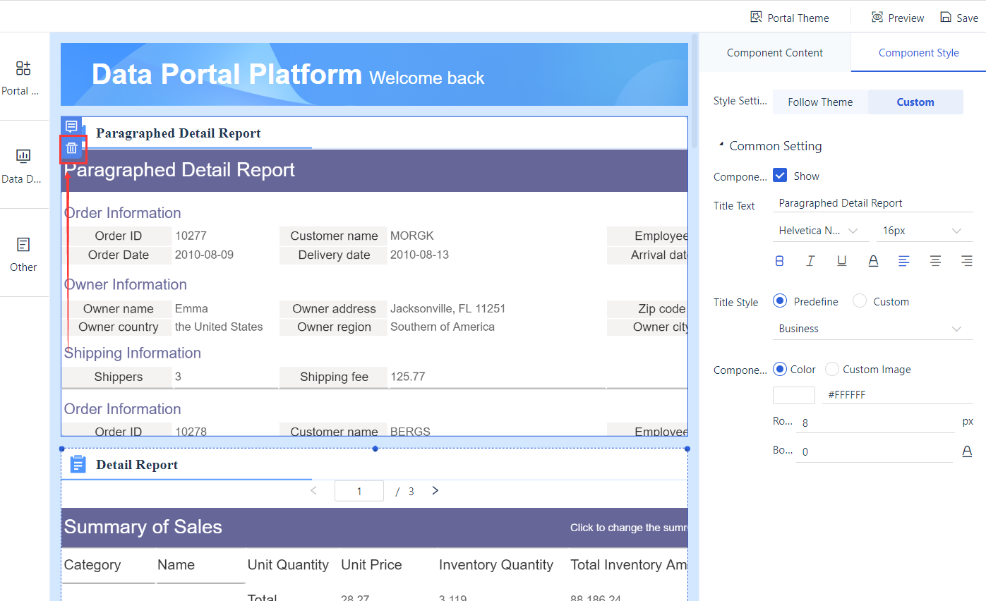Data Dashboard Component-FineReport Help Document