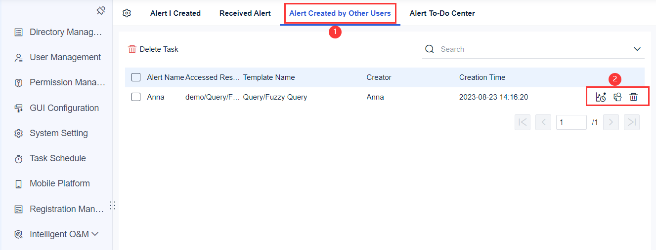 Managing an Alert Task-FineReport Help Document